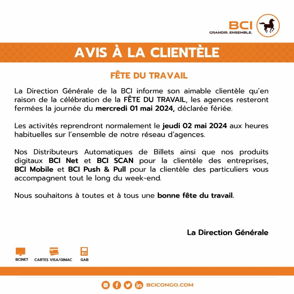 BCI – BANQUE COMMERCIALE INTERNATIONALE