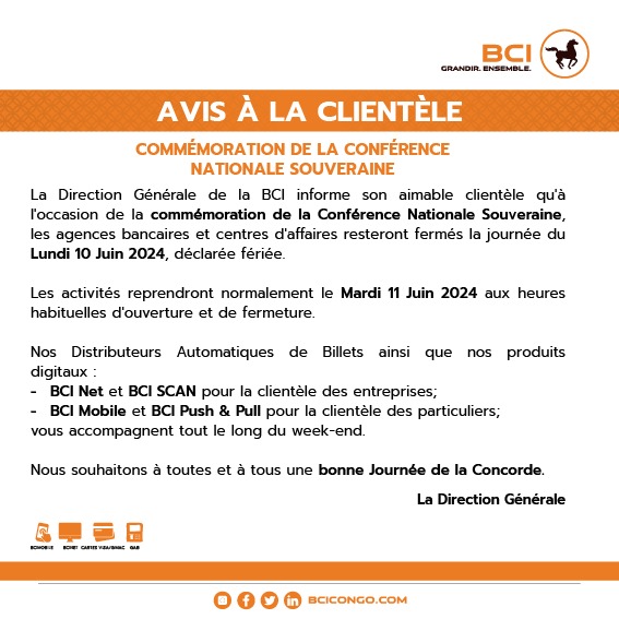 BCI – BANQUE COMMERCIALE INTERNATIONALE